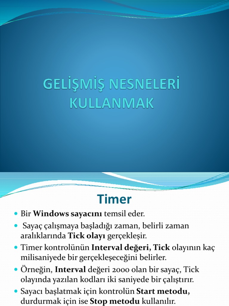 Görsel Programlama 6 | PDF