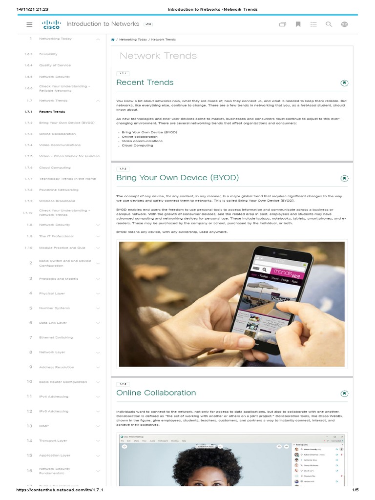 1.7 Introduction To Networks - Network Trends | PDF | Computer Network ...