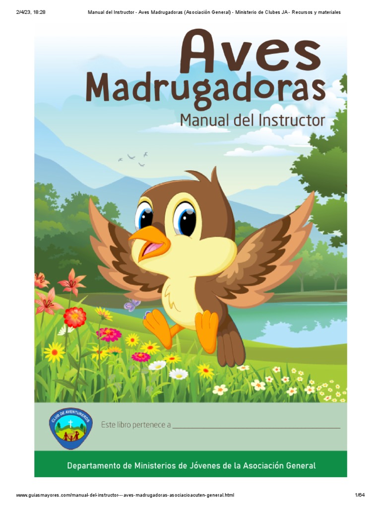 Manual Del Instructor - Aves Madrugadoras (Asociación General ...