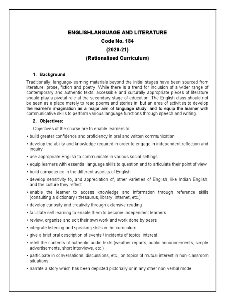 OOS - Grade 9 Curriculum - English | PDF | Reading Comprehension | Educational Assessment