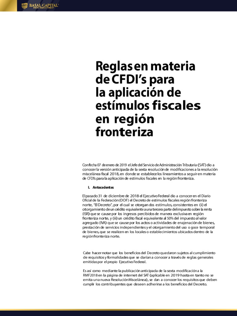 Reglas Cfdis RFN N | PDF