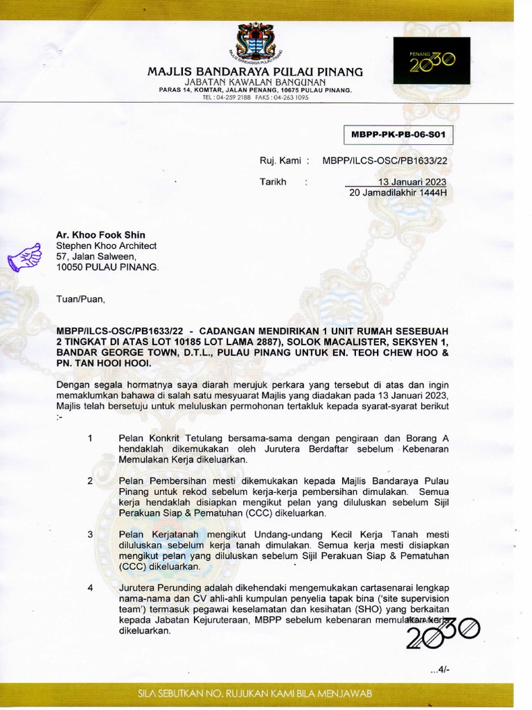 PB Approval Letter | PDF