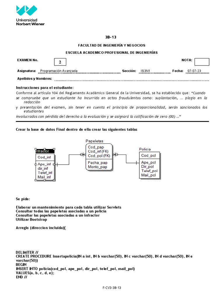 E2 Programacion Avanzada Final | PDF | Bases de datos