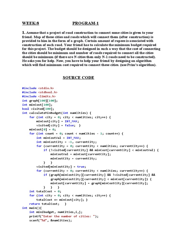 Week 8 9 | PDF | Theoretical Computer Science | Graph Theory
