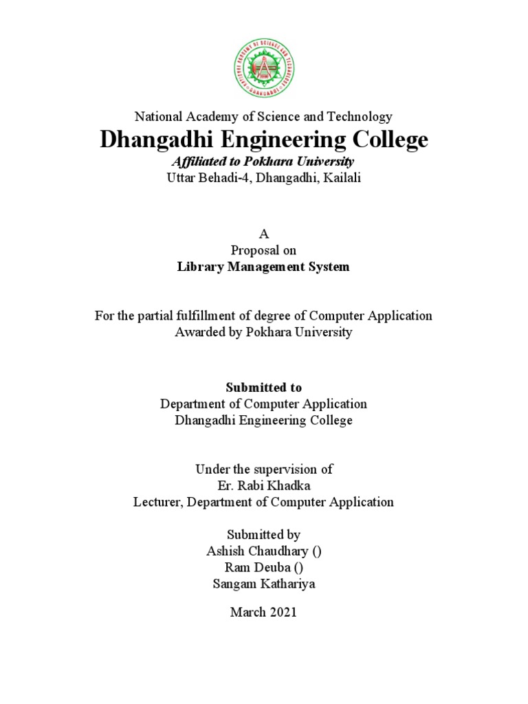 Library Management System | PDF | Libraries | Feasibility Study