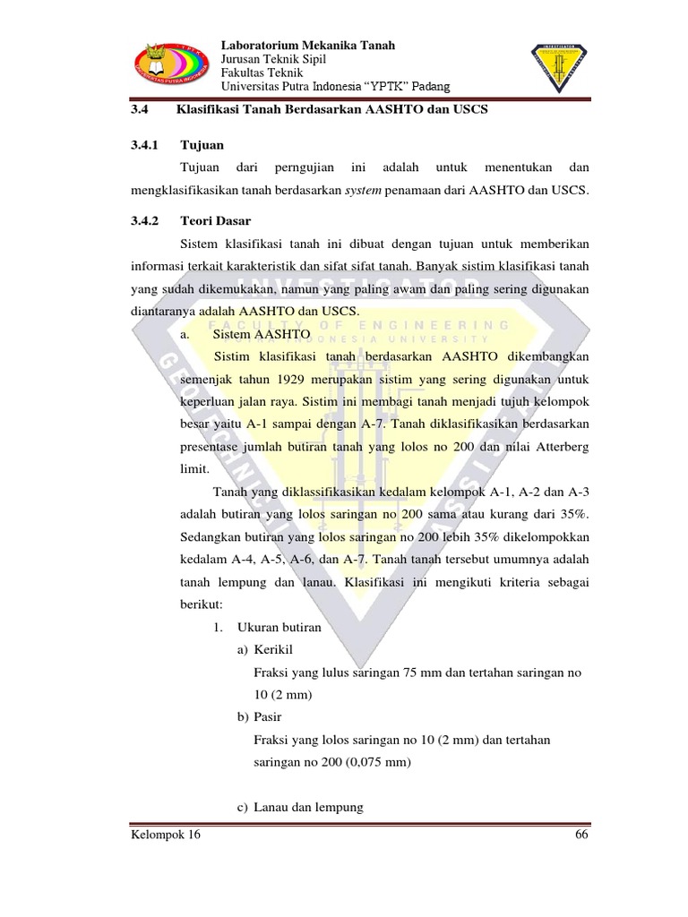 Aashto & Uscs Eko | PDF