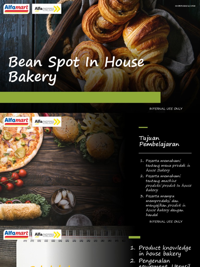 Bean Spot in House Bakery: Internal Use Only | PDF