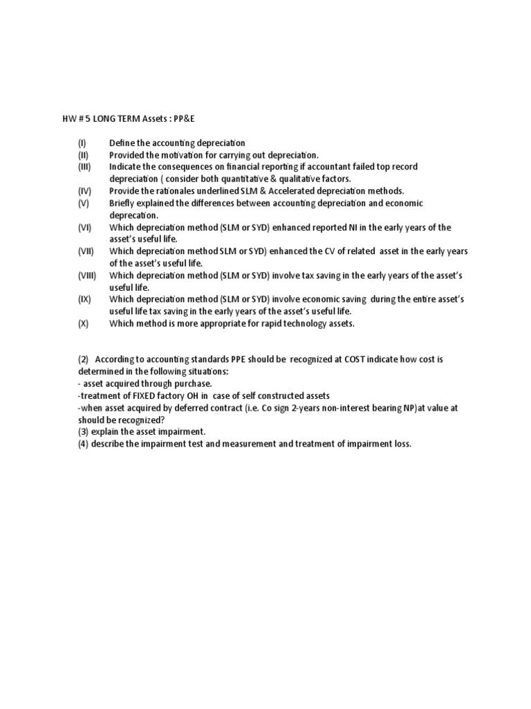 HW Assighnment # 5 PPE | PDF | Business | Finance & Money Management