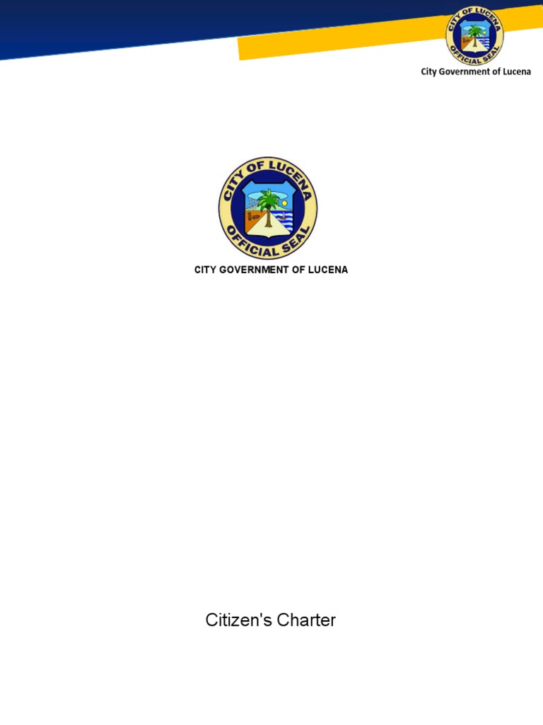 Citizens Charter | PDF | Libraries | Governance