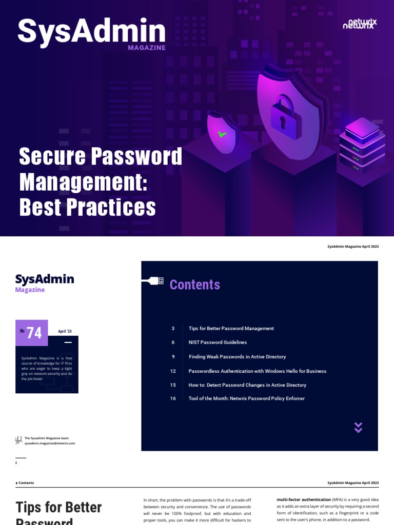Sysadmin Magazine April 2023 | PDF | Password | Security
