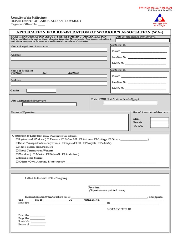 AF Registration of Workers Association | PDF | Ratification | Justice