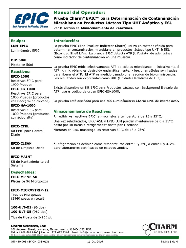 ANX-05-157 Manual de Operador Del EPIC | PDF