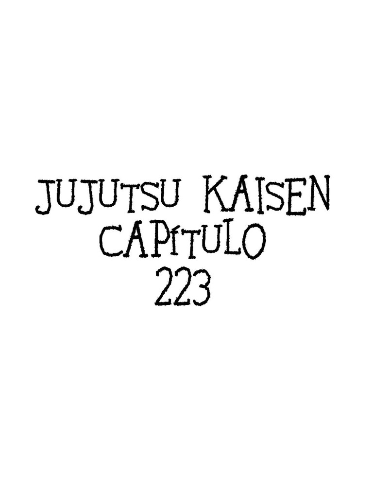JUJUTSU KAISEN 223 | PDF
