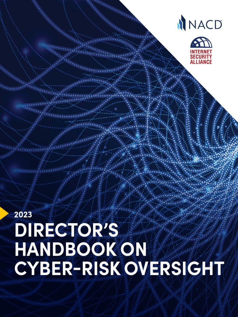Cyber Risk Oversight Handbook - WEB | PDF | Computer Security | Security