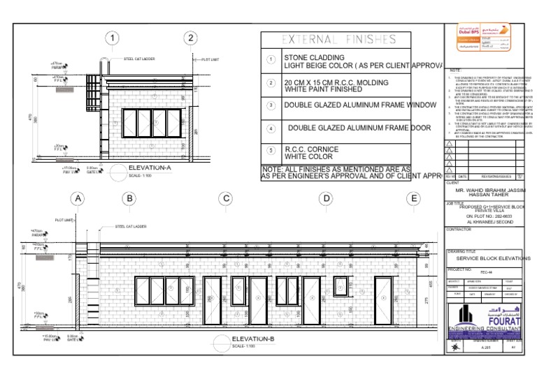 A 205 Service Block Elevations1578487924076 | PDF | Building ...