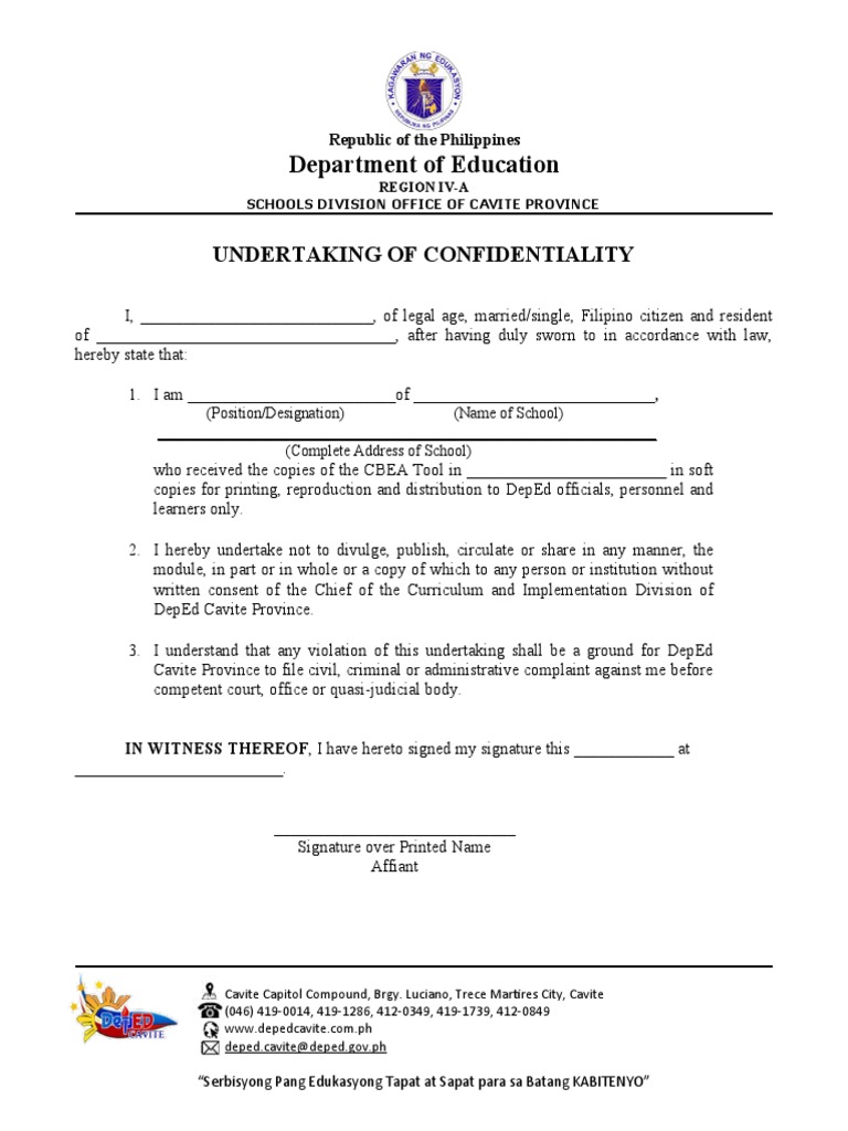 Oath-of-Confidentiality_CBEA | PDF
