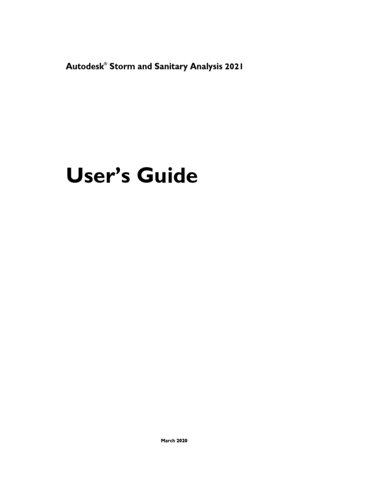 Autodesk Storm and Sanitary Analysis 2021 | PDF | Autodesk | Auto Cad