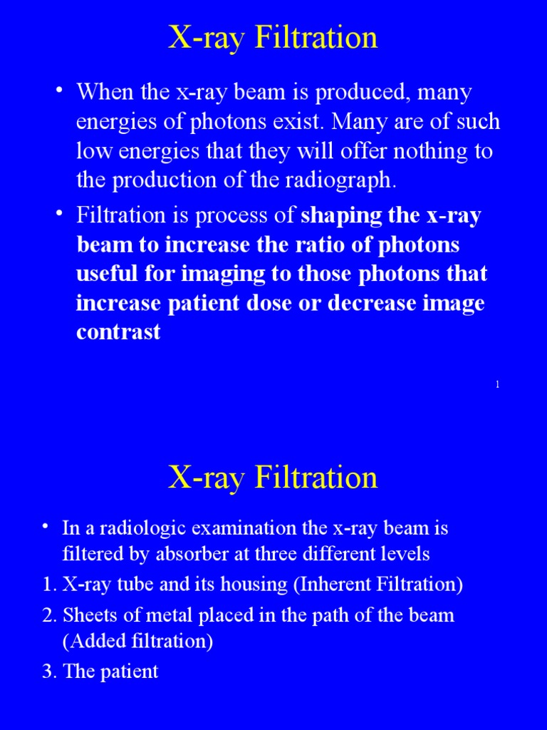 X-Ray Filters & Collimators | PDF | X Ray | Filtration