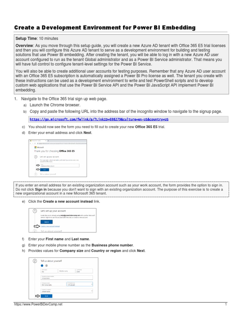 Power BI Embedding Setup Guide | PDF | World Wide Web | Internet & Web
