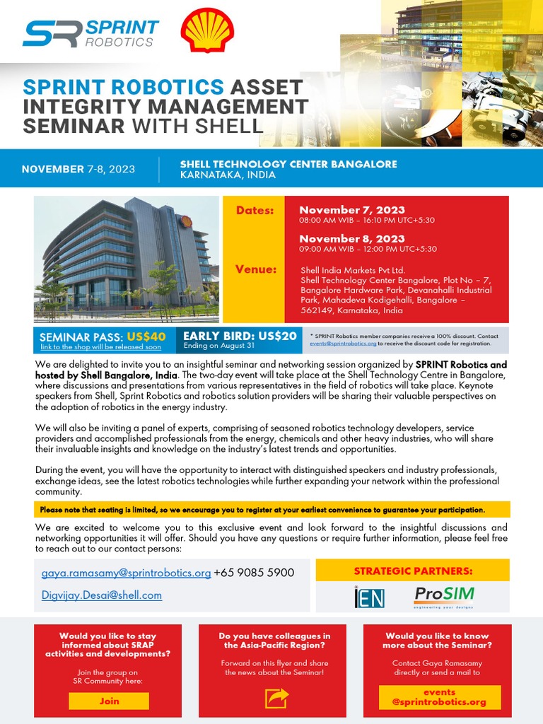 SPRINT - SHELL Bangalore Seminar Info - Flyer (External ...