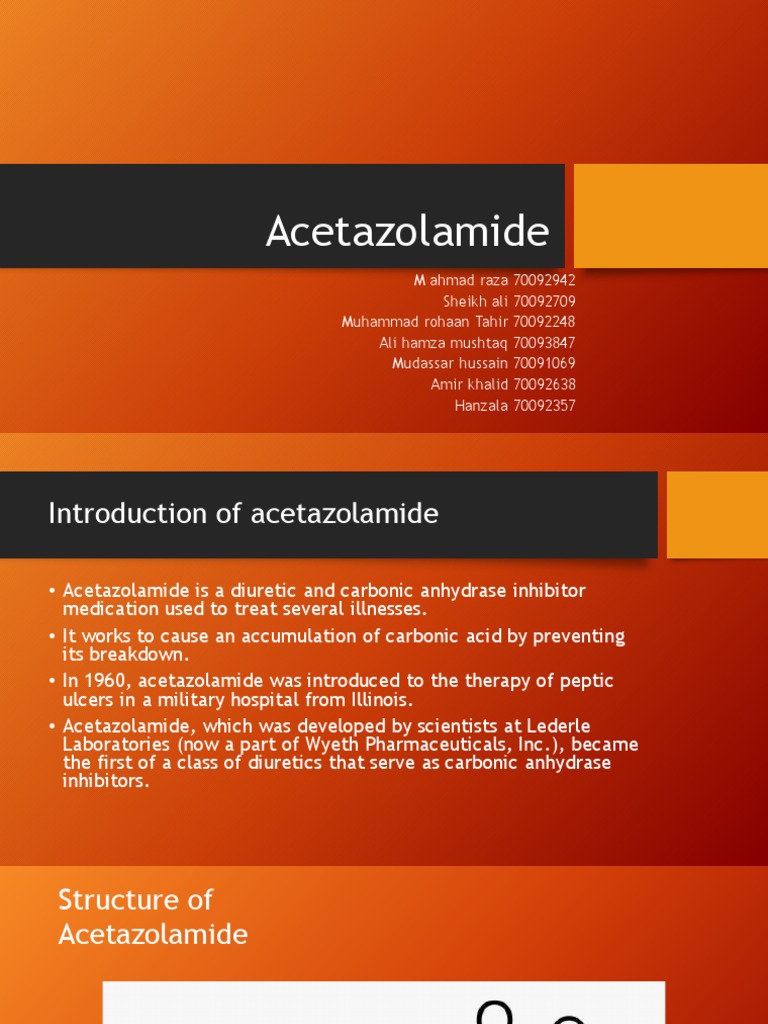 Acetazolamide MD | PDF | Clinical Medicine | Medical Specialties