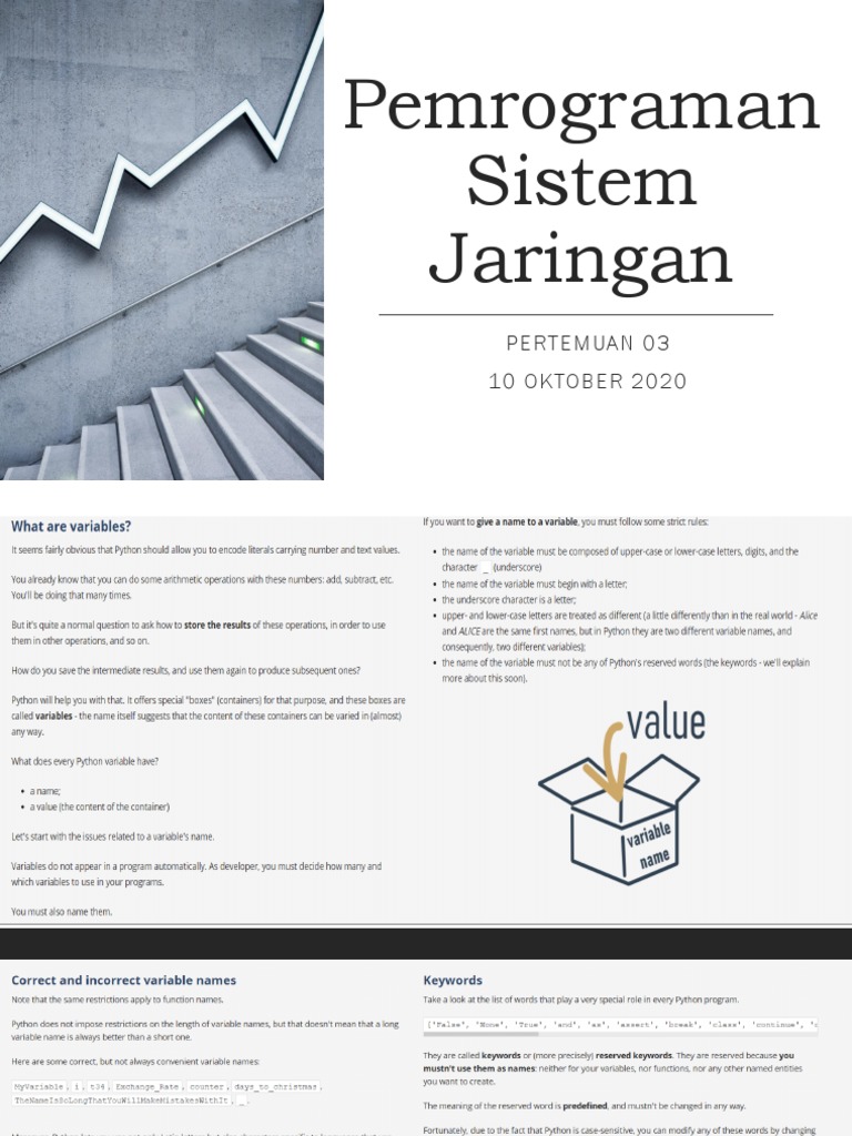 Pertemuan Ke 3 | PDF | Command Line Interface | Variable (Computer Science)