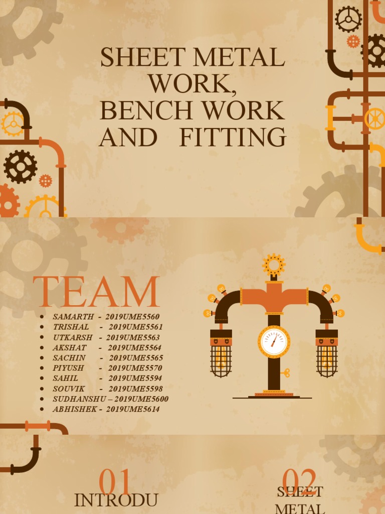 Sheet Metal Work, Bench Work and Fitting | PDF | Sheet Metal | Screw