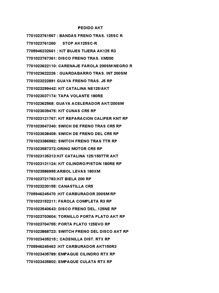 Pedido Akt | PDF | Joining | Industrial Processes