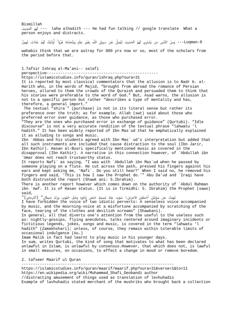 Analysis | PDF | Hadith | Quran