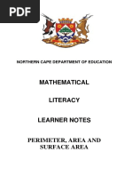 Grade 12 Mathematical Literacy Workbook | PDF | Area | Circle