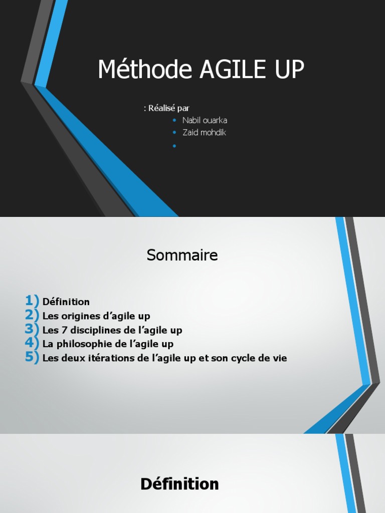 Méthode Agile UP : Concepts et Phases | PDF | Méthode agile | Informatique