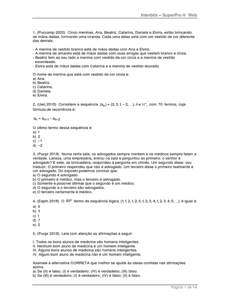 Logica Matematica 3 | PDF | Conjunto (Matemática)