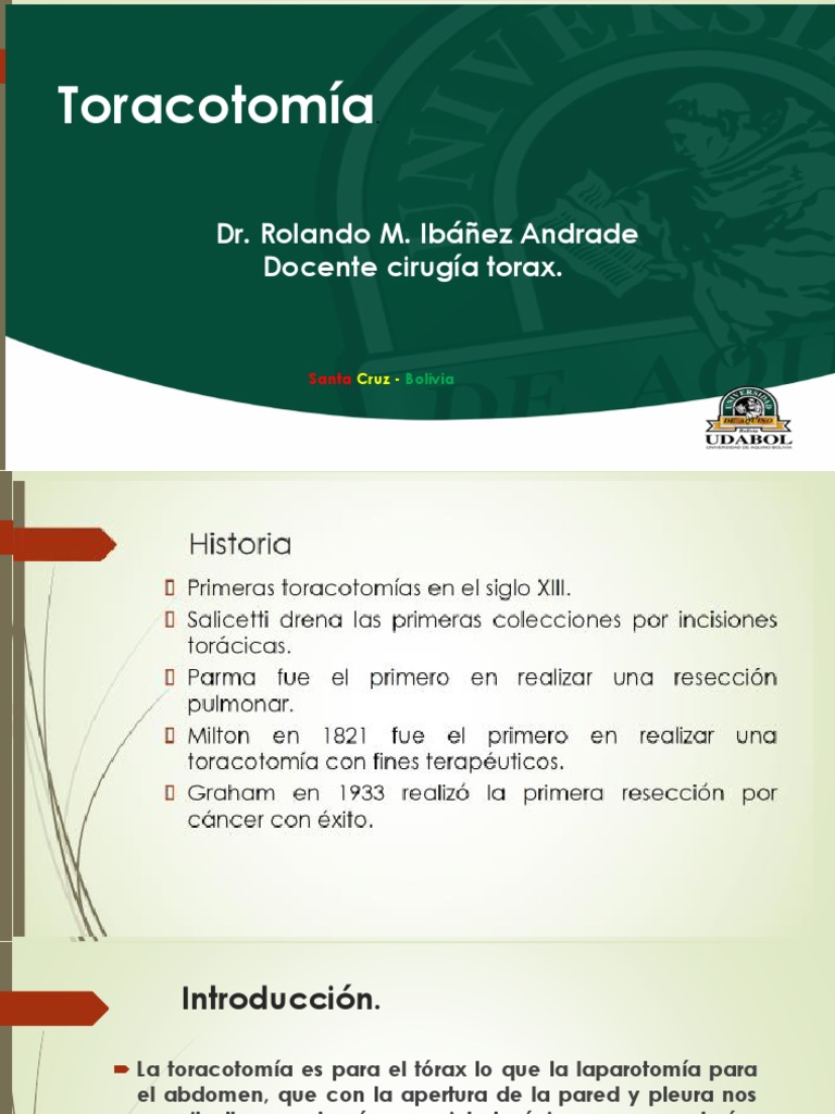 5 - Toracotomia | PDF | Tórax | Anatomía