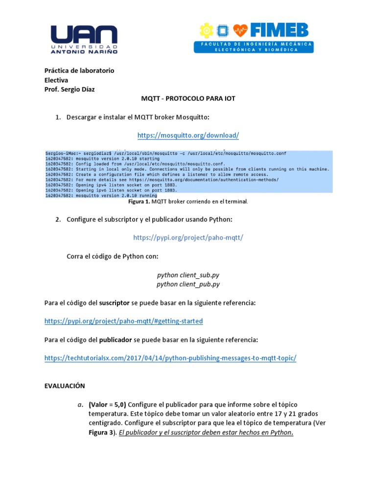 3 - Practica - MQTT - Python | PDF