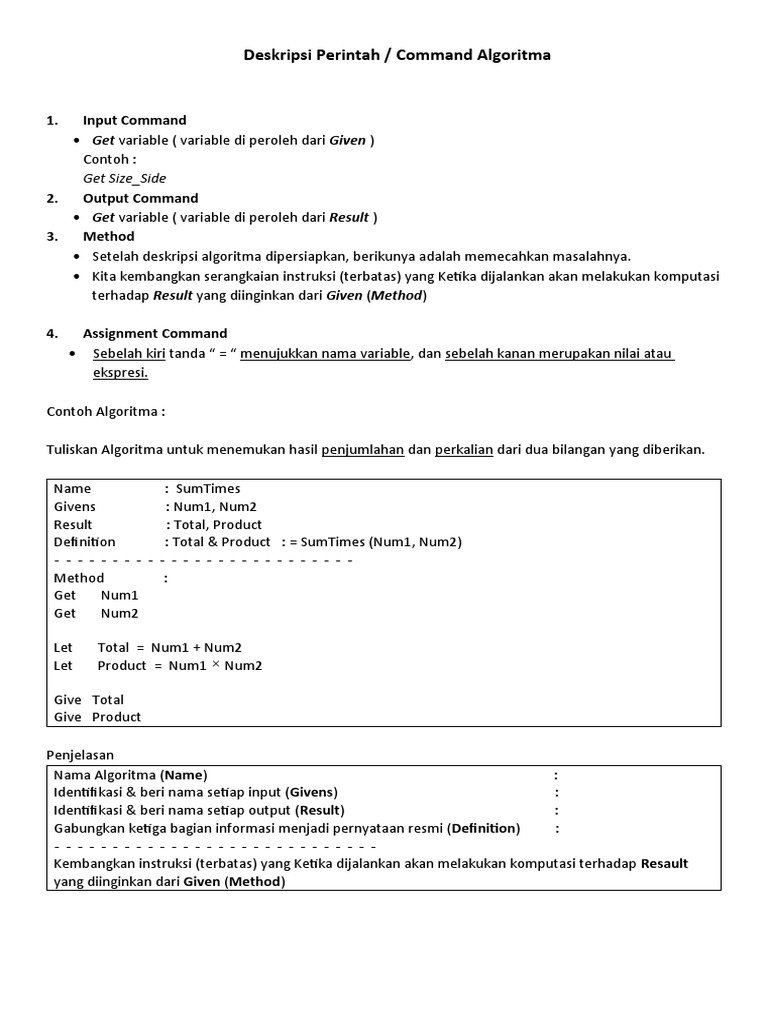 Rumus Algoritma | PDF