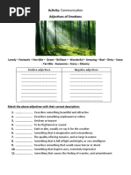 Adjectives to Describe Events | PDF