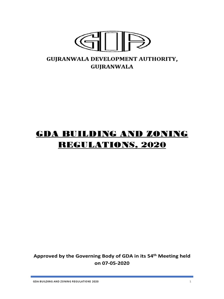 GDA Building and Zoning Regulations 2020 | PDF | Building | Basement