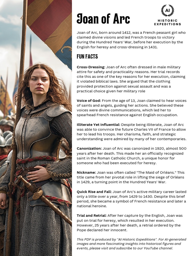 Joan of Arc Info | PDF