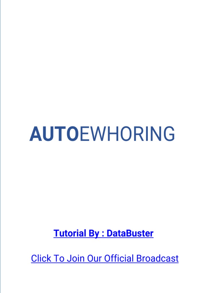 Ewhoring | PDF | Spamming | Mass Media