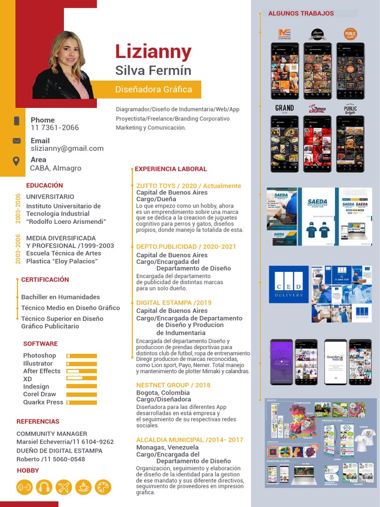 CV Liz Silva | PDF | Diseño gráfico