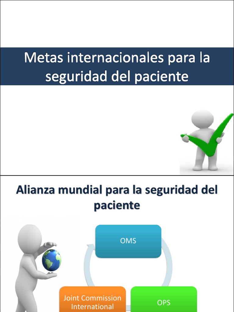 Metas Internacionales para La Seguridad Del Paciente | PDF | Lavado de ...