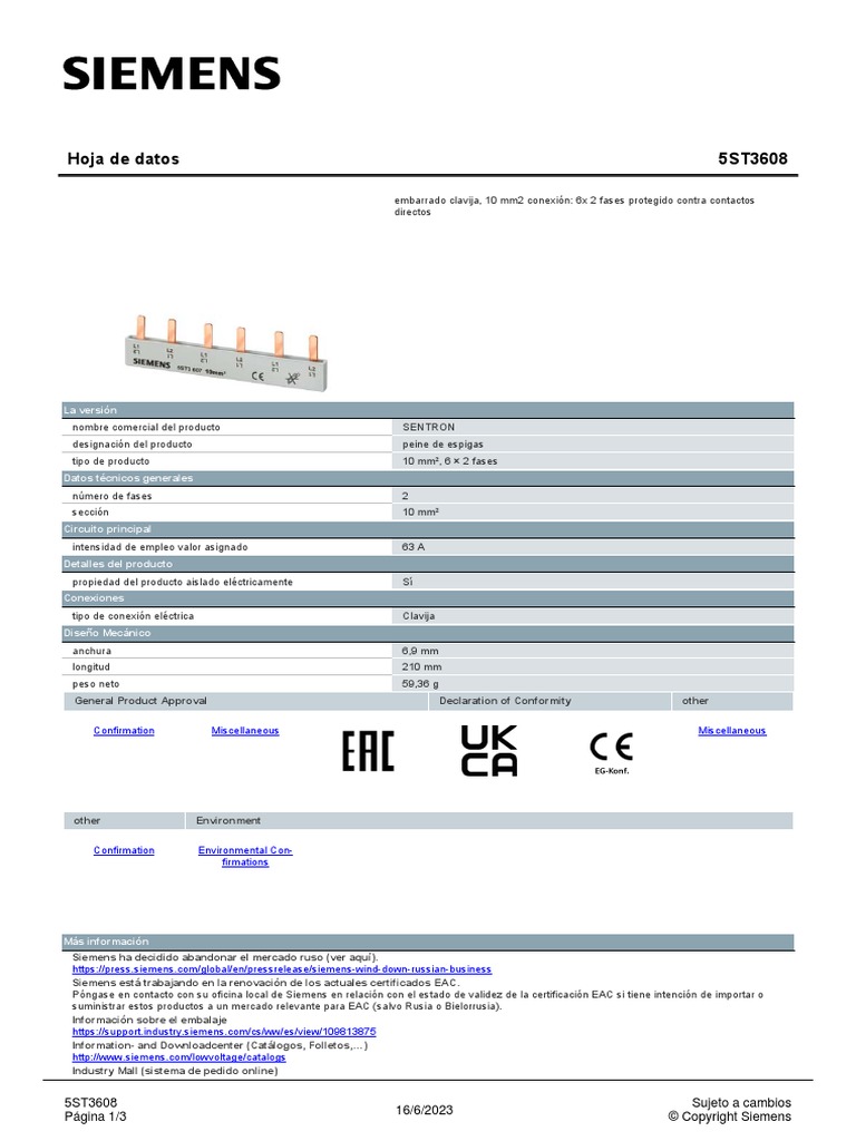 5ST3608 Datasheet Es | PDF