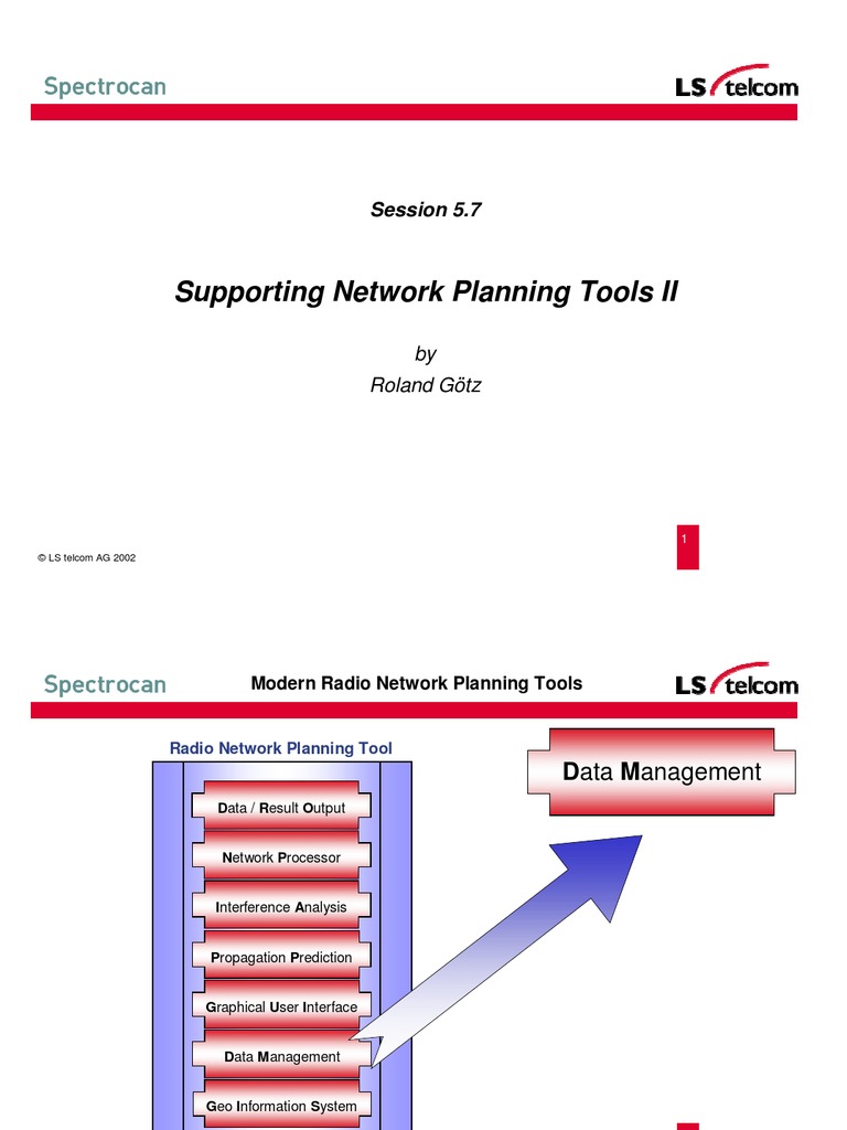 Supporting Network Planning Tools II: Session 5.7 | PDF | Technology ...