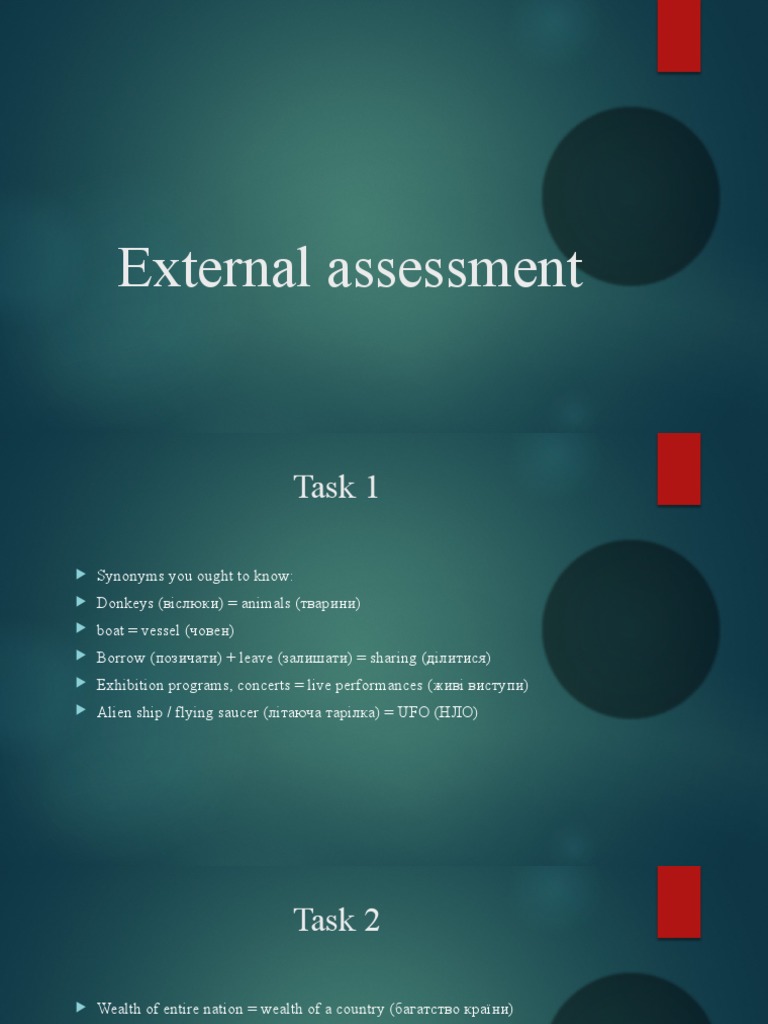External Assessment | PDF