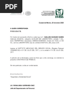 CARTA ACLARATORIA PARA ST7 IMSS | PDF