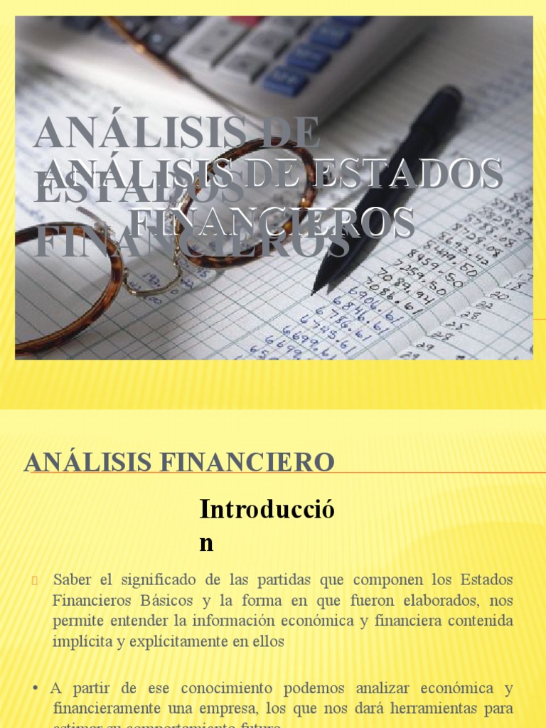 Análisis de Estados Financieros | PDF | Estado financiero | Contabilidad