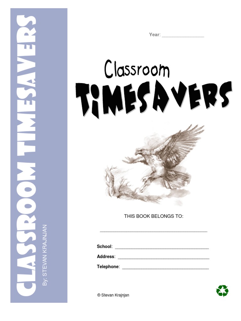 Free Classroom Time Savers | PDF | Homework | Classroom