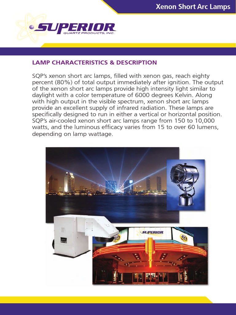 TechnicalSpecificationGuide Xe Lamp | PDF | Rectifier | Power Supply