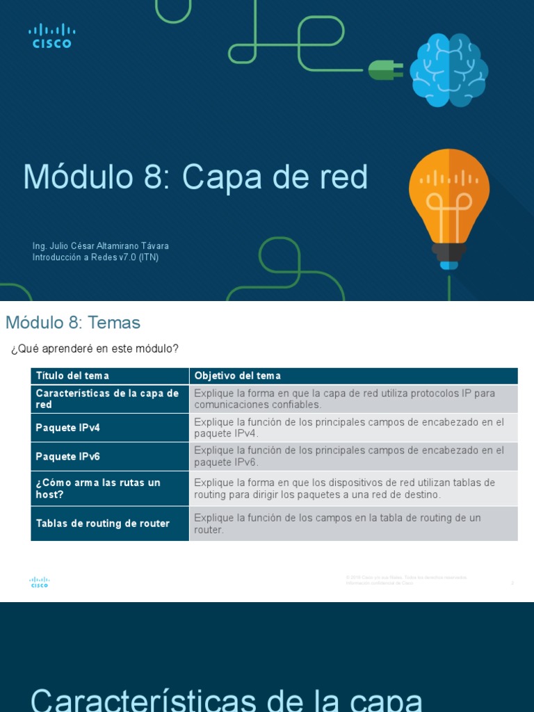 ITN Module 8 | PDF | Enrutador (Computación) | Protocolos de internet