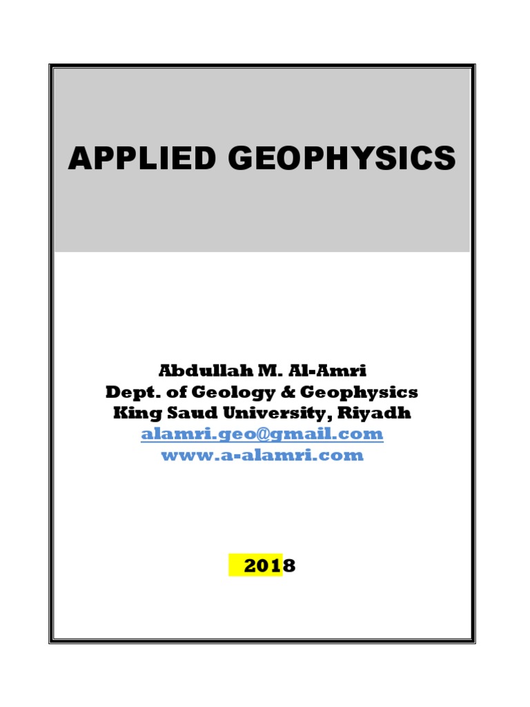 Applied Geophysics | PDF | Porosity | Electrical Resistivity And ...